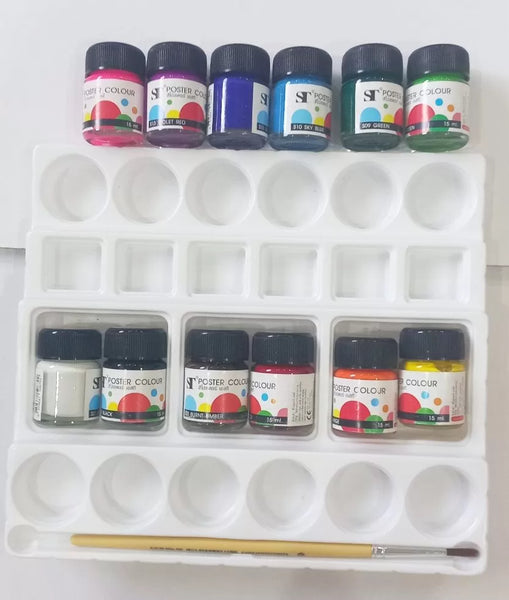 Buy ST Poster Colors Set Of 6 Pcs 30ml Online – thestationerycompany.pk