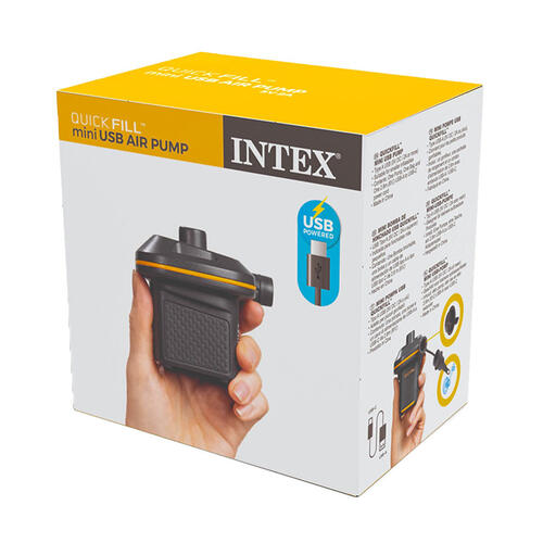INTEX Mini Quick Fill USB Powered Air Pump ( 4.25" x 4.25" x 3 ...