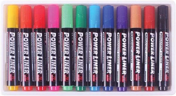 Mungyo POWER LINER Permanent Marker Set of 12 – thestationerycompany.pk