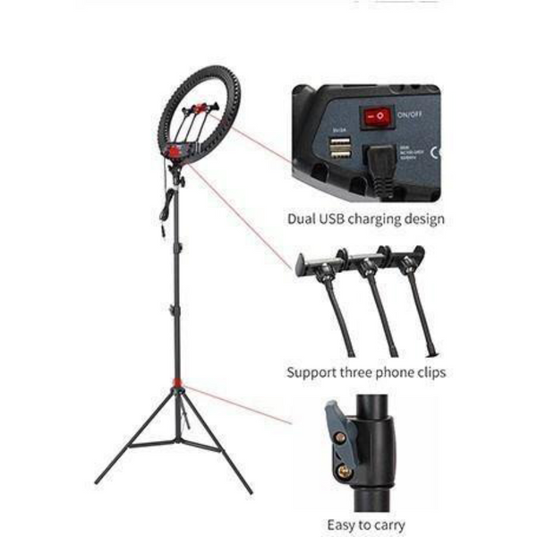 Jmary Ring Light FM-21R 21″Inch (Without Stand) – thestationerycompany.pk