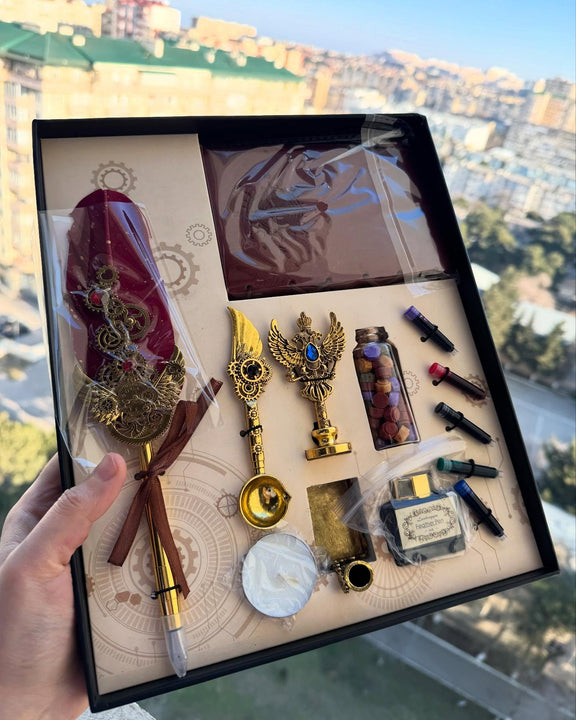 Luxury Vintage Calligraphy Gift Set – Steampunk Edition ...