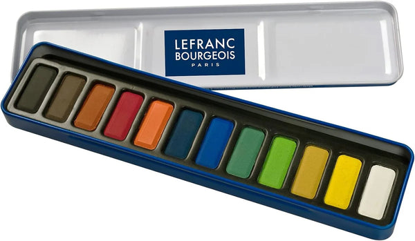 Lefranc & Bourgeois Watercolor Paint Set of 12 – thestationerycompany.pk