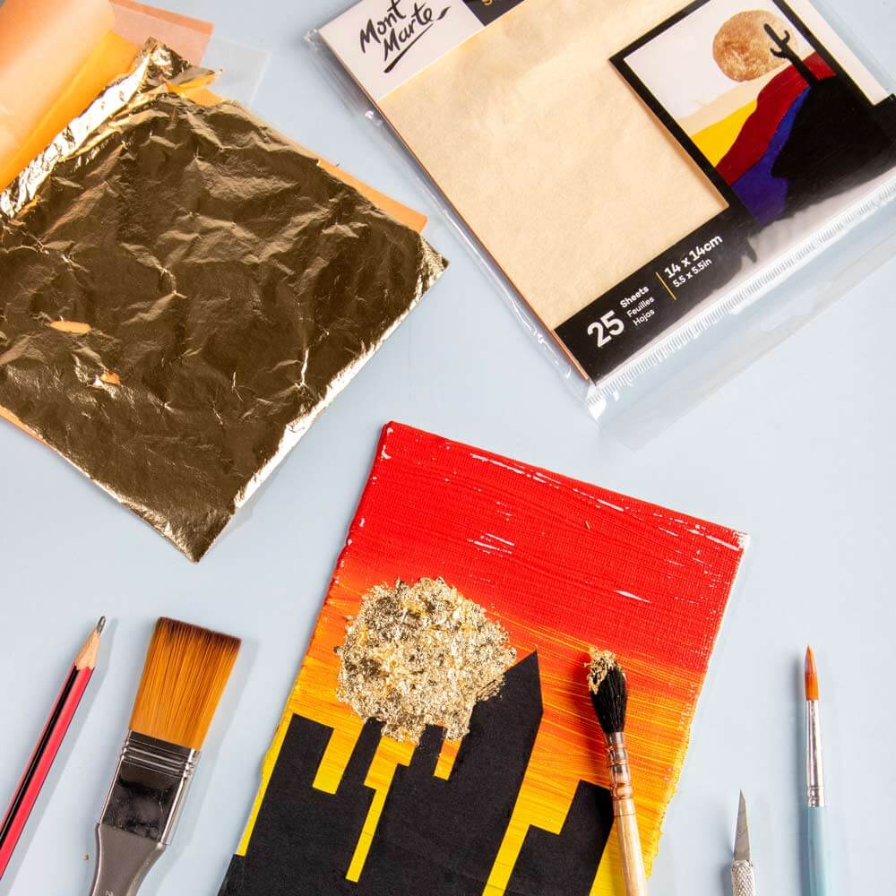 Mont Marte Gold Leaf Pack Of 25 – thestationerycompany.pk