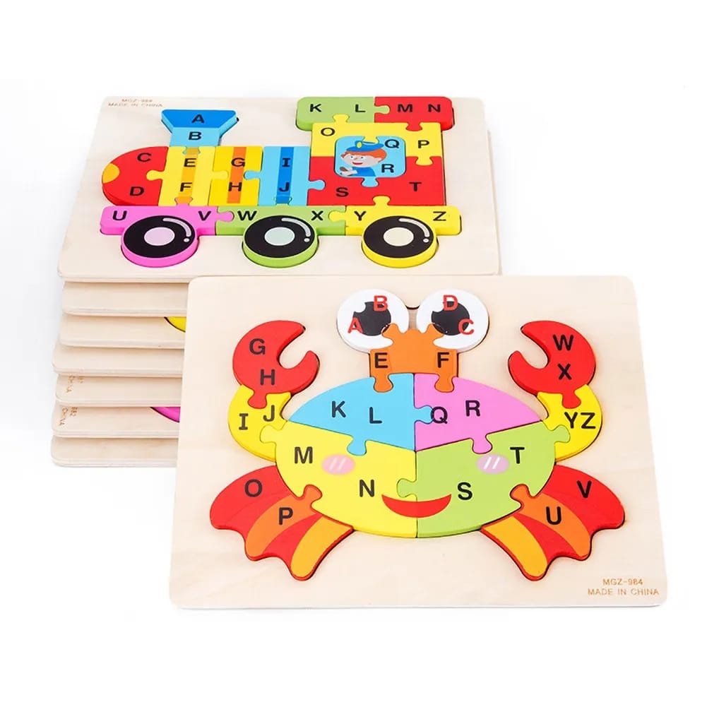 Crab ABC Puzzle Wooden Learning Toys – thestationerycompany.pk