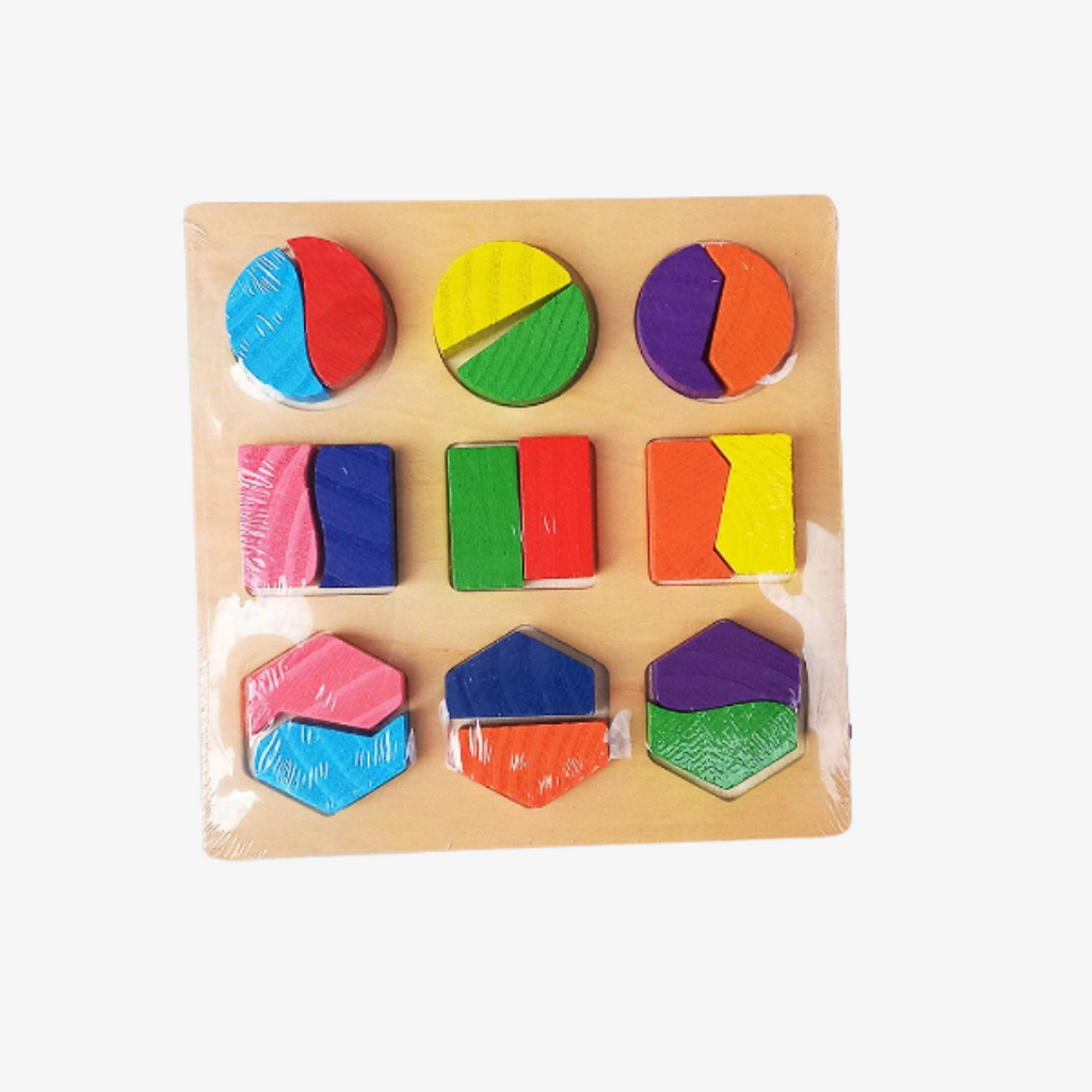 Wooden Geometric Shapes Puzzle – thestationerycompany.pk