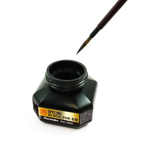Kuretake ZIG CARTOONIST Special Black Ink 60m – thestationerycompany.pk