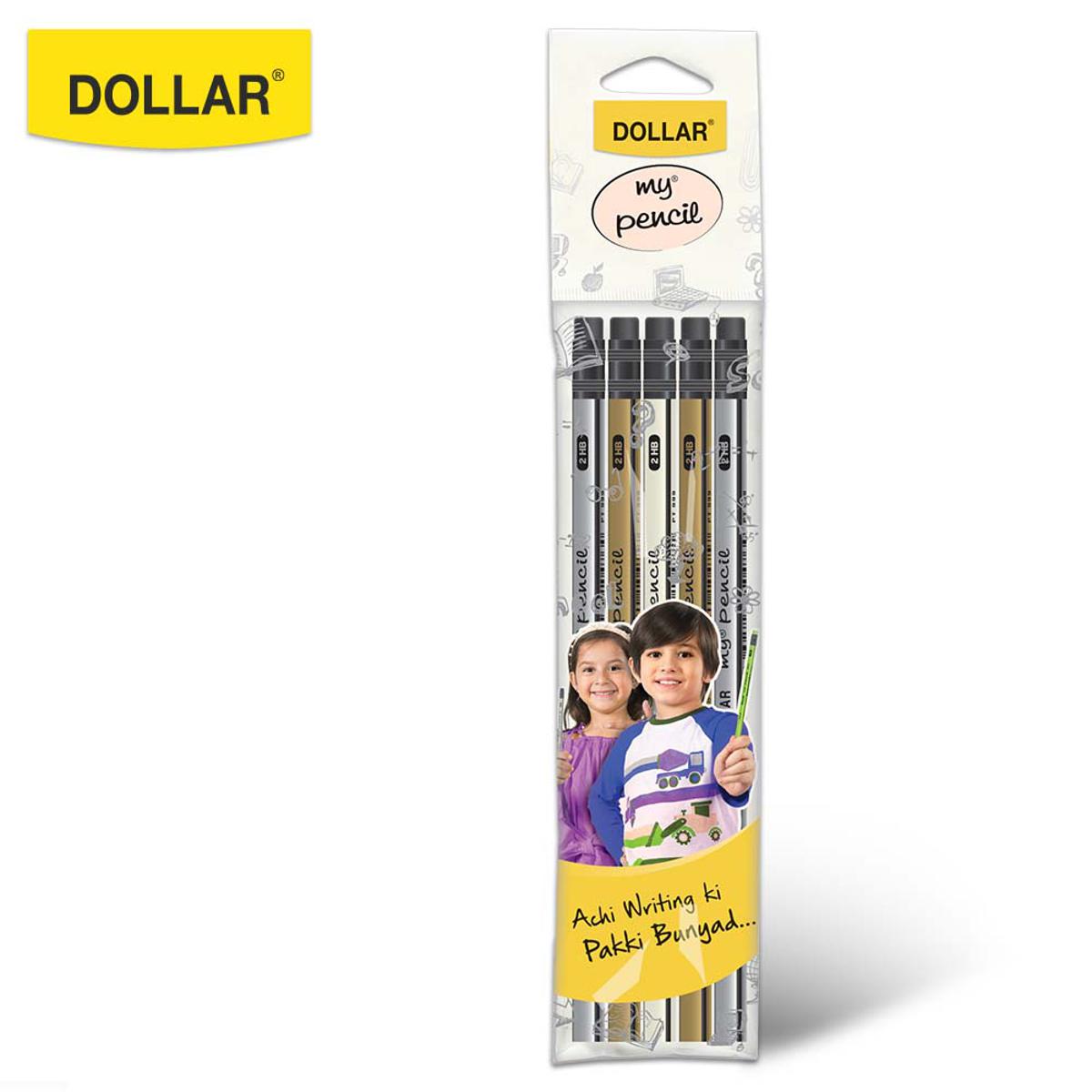 Dollar My Pencil PT 999 5’s Polybag – thestationerycompany.pk