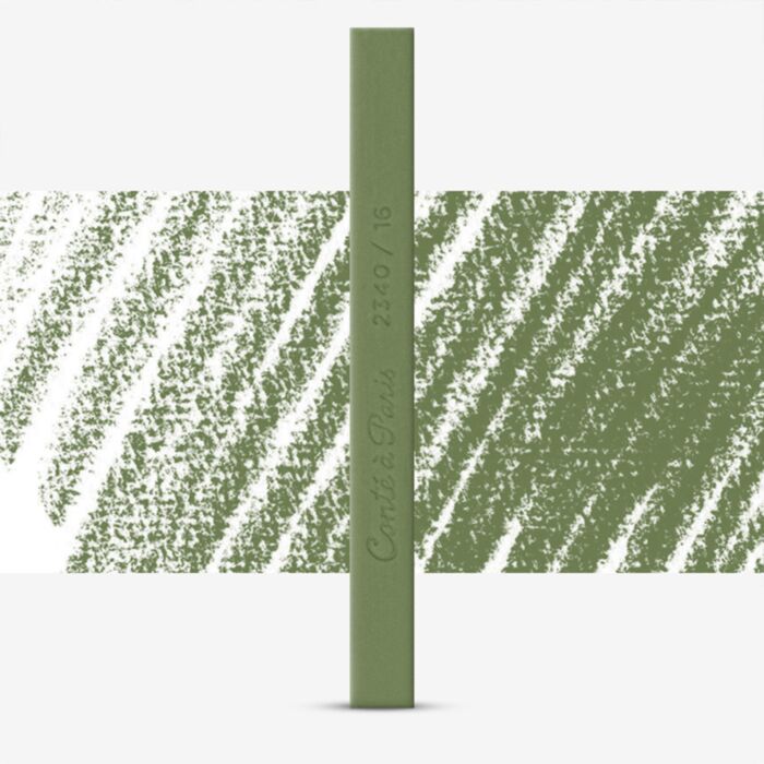 Conte a Paris Conte Care Soft Square Pastels Olive Green Box of 12 ...