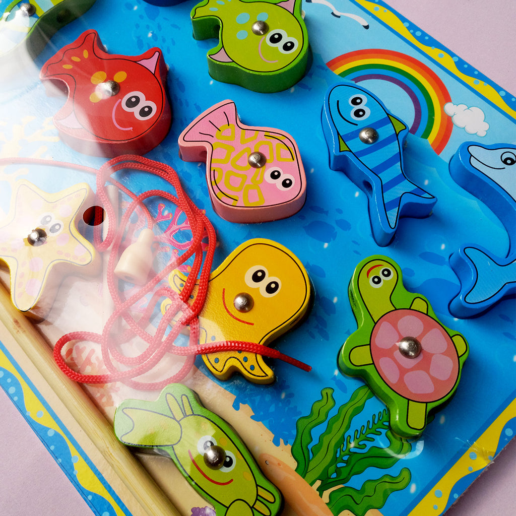 WOODEN MAGNETIC FISHING GAME – thestationerycompany.pk