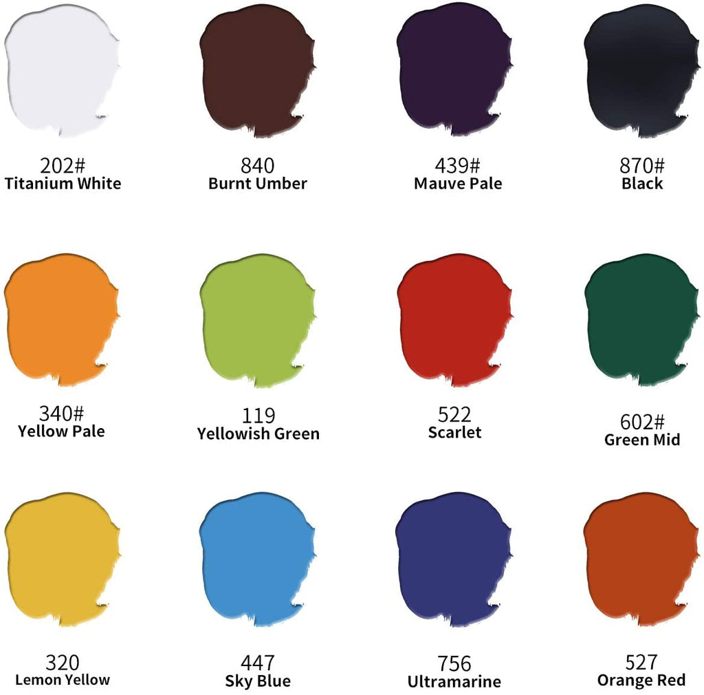 Keep Smiling Acrylic Paint 30ml Set Of 12 – thestationerycompany.pk