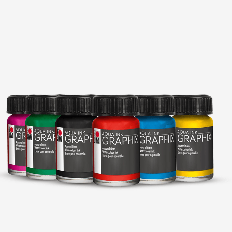 Marabu Aqua Watercolour Drawing Ink 15ml – thestationerycompany.pk