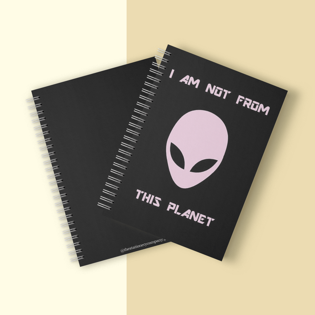 Alien Cover Spiral Notebook – thestationerycompany.pk