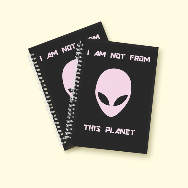 Alien Cover Spiral Notebook – thestationerycompany.pk
