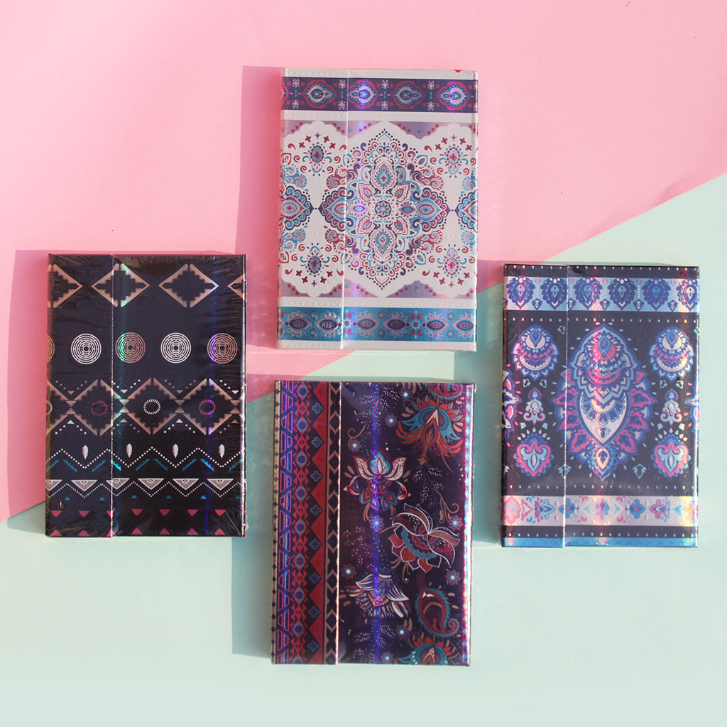 Bohemian art Style 2 Foil Journal Notebook – thestationerycompany.pk