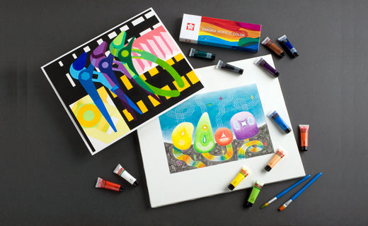 Best Sakura Acrylic Paint Colors Set Of 12 Pieces 20ml Tube ...