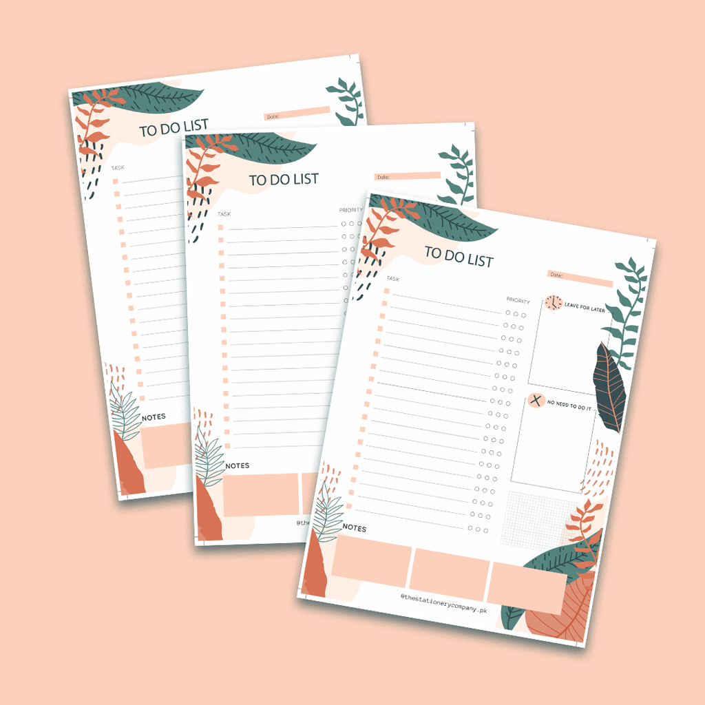 To Do List Time Table Planner – thestationerycompany.pk