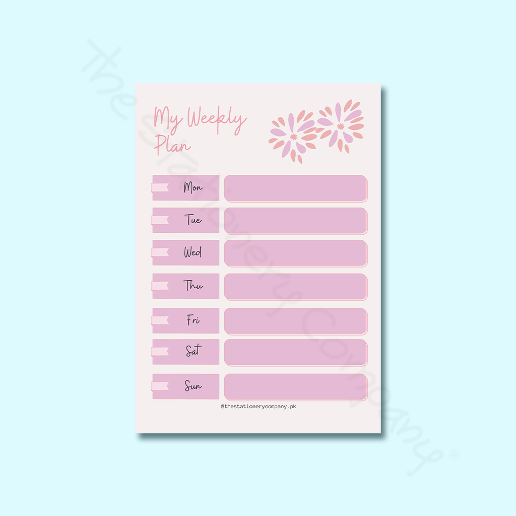 My Weekly Planner – thestationerycompany.pk